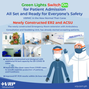 Patient Safety is Alagang VRP in the New Normal that Cares